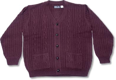 9306 - Orlon Acrylic Men's Cardigan Sweater w/pockets - ET Reavis ...